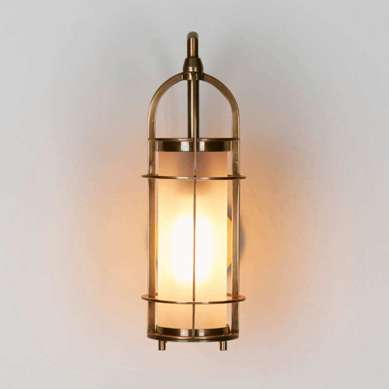 Outdoor Modern Caged Wall Light – Lighting Collective