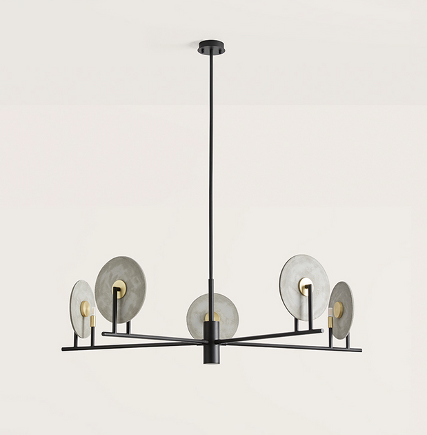 Matte Black Geometric Disc Range – Lighting Collective