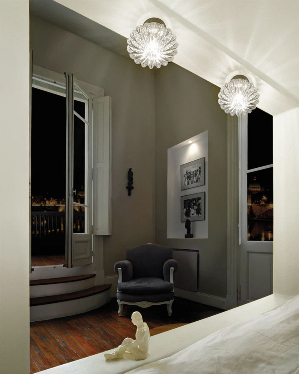 Italian Hand Blown Crystal Ceiling Light – Lighting Collective