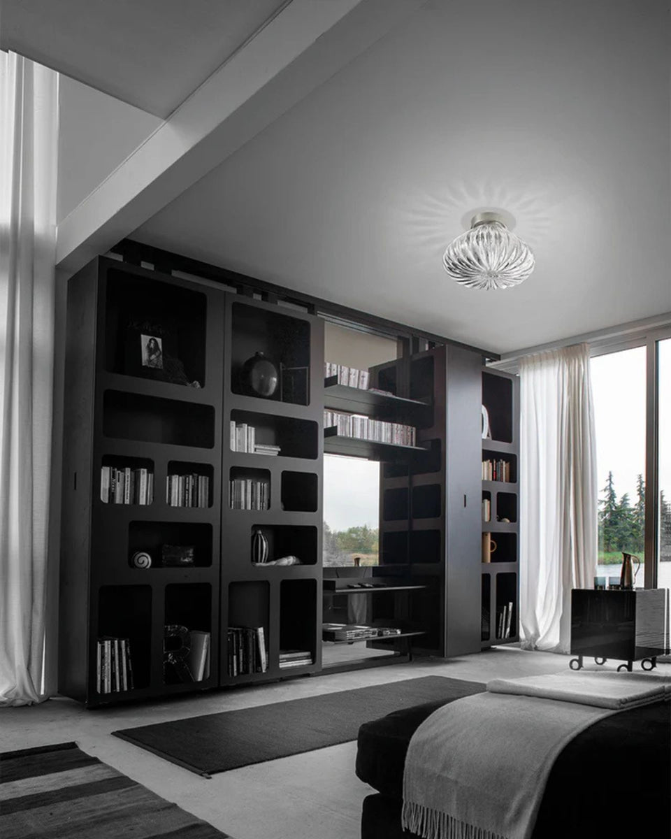 Italian Hand Blown Crystal Ceiling Light – Lighting Collective