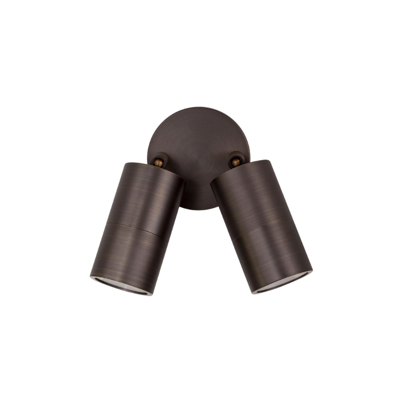 Adjustable Double Cylindrical Spot Light | Antique Brass | TRIColour ...