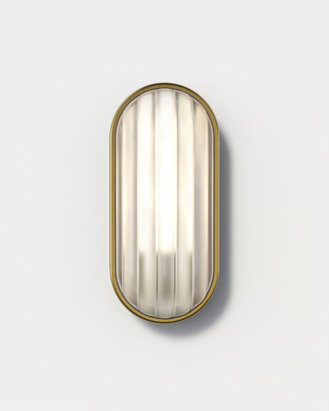 Oval Wide-Ribbed Glass Bulkhead Light – Lighting Collective