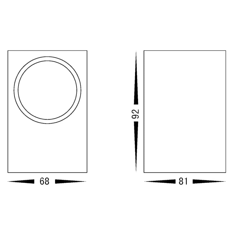 Square Surface Mounted Wall Light | Assorted Finishes | TRIColour ...