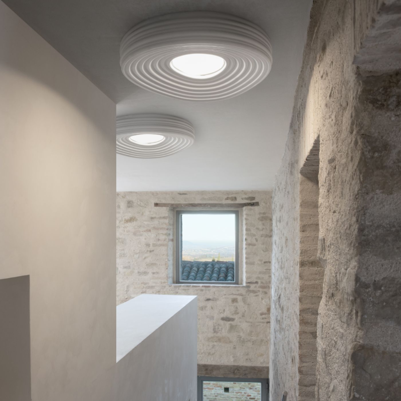 White Plaster Circular Ceiling Light – Lighting Collective