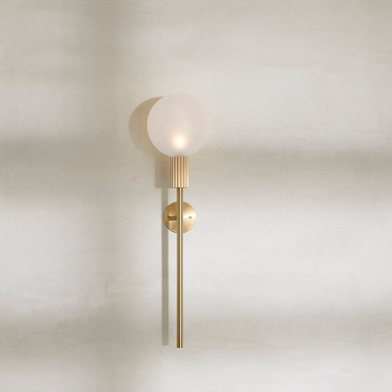 Fluted Brass Wall Light | Attalos – Lighting Collective