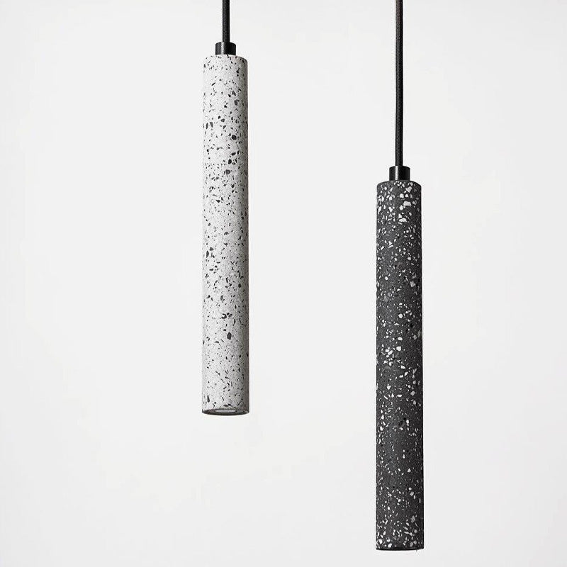 Terrazzo Tube Pendant Light | Bentu – Lighting Collective